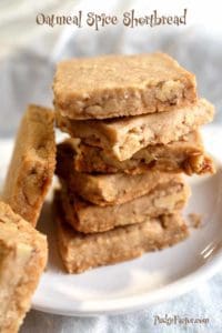 Oatmeal Spice Shortbread - Pudge Factor