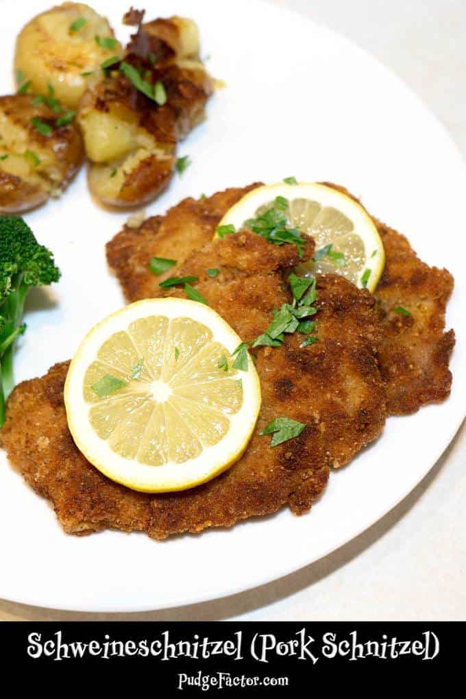Pork Schnitzel (Schweineschnitzel) - Pudge Factor