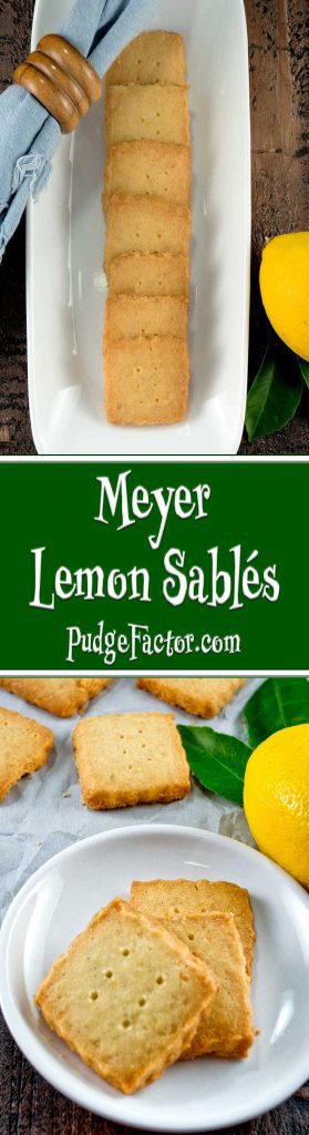 Meyer Lemon Sablés - Pudge Factor