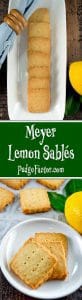 Meyer Lemon Sablés - Pudge Factor