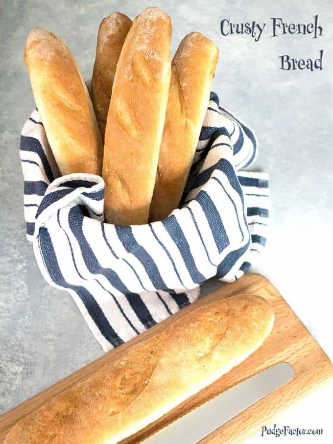 Best Homemade Crusty French Bread - Bread Machine - Pudge Factor