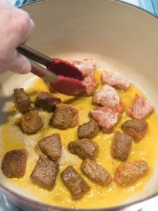 Beef Grillades and Smoked Gouda Grits - Pudge Factor
