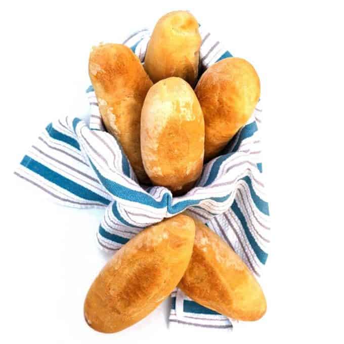 New Orleans Po 'Boy Rolls (Bread Machine) - Pudge Factor