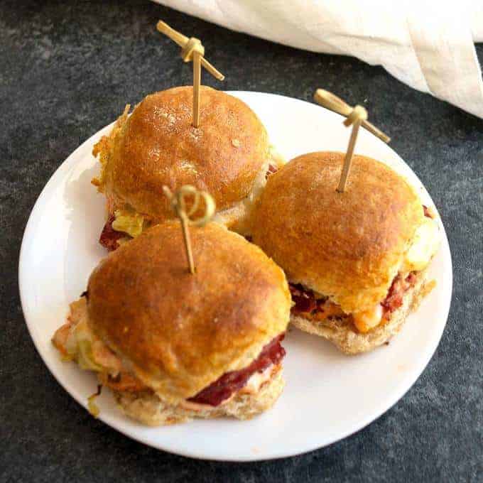 Easy Reuben Sliders - Pudge Factor