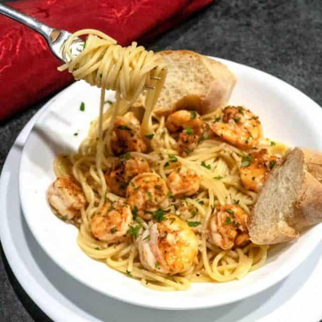 Easy Shrimp Scampi - Pudge Factor