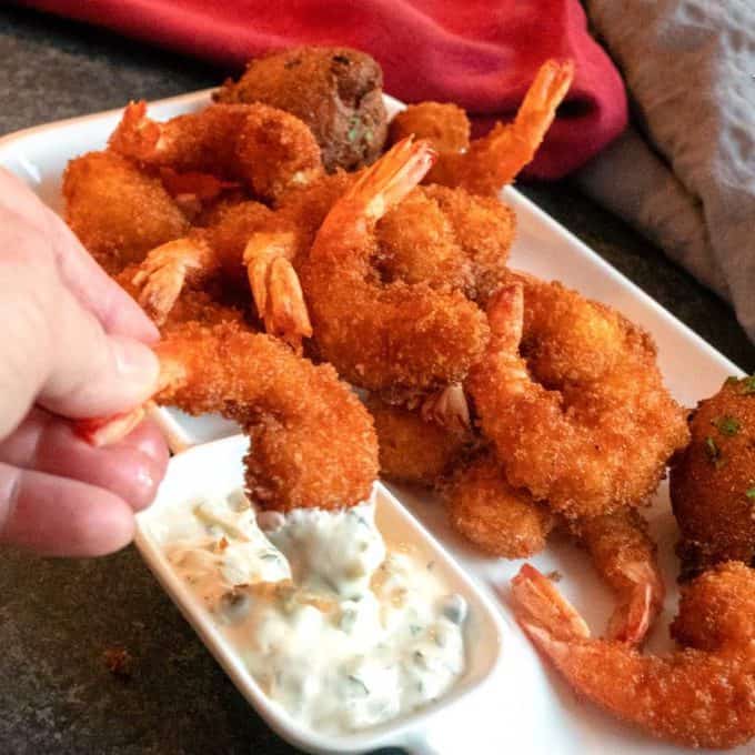 Crispy Crunchy Fried Shrimp - Pudge Factor