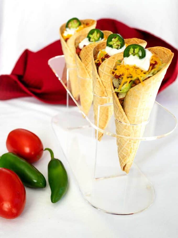 Taco Waffle Cones (with Video) - Pudge Factor