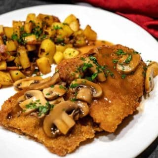 Jaeger Schnitzel (Jägerschnitzel) - Pudge Factor
