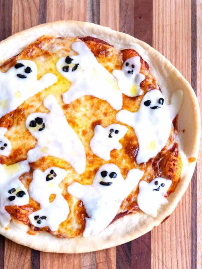 Halloween Ghost Pizza - Pudge Factor