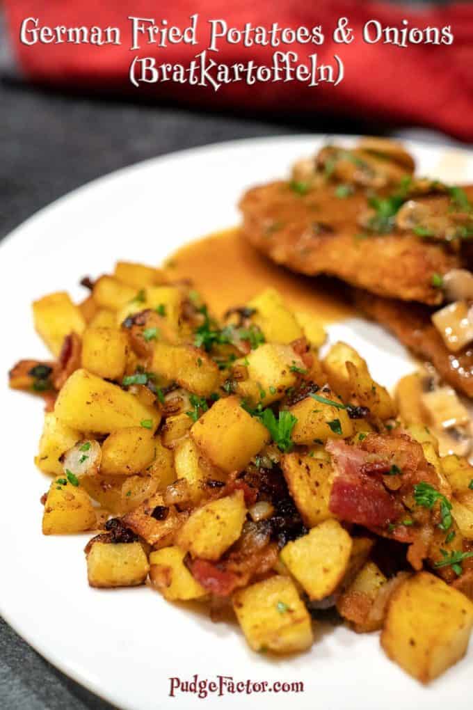 German Fried Potatoes & Onions (Bratkartofflen) - Pudge Factor
