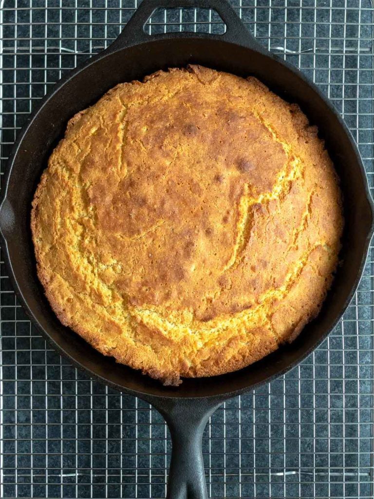 Louisiana Skillet Cornbread - Pudge Factor