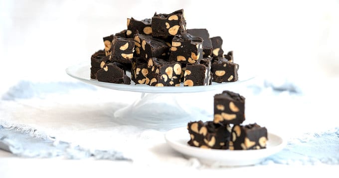 Old-Fashioned Chocolate Fudge with Peanuts - Pudge Factor