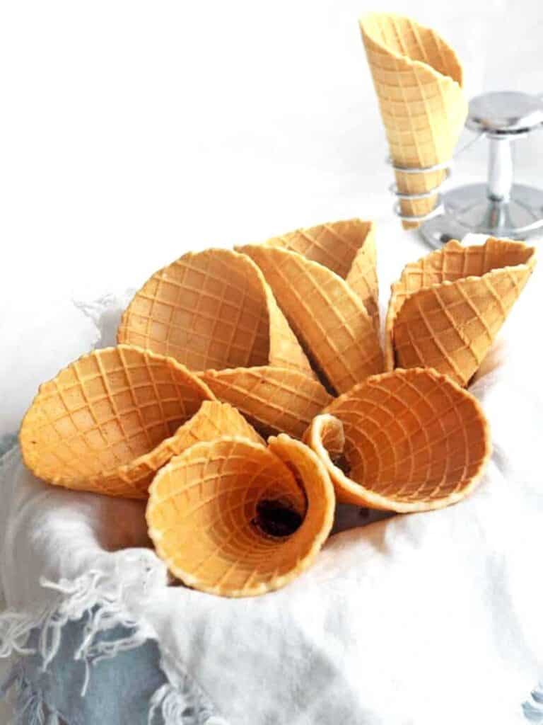 Homemade Waffle Cones - Pudge Factor