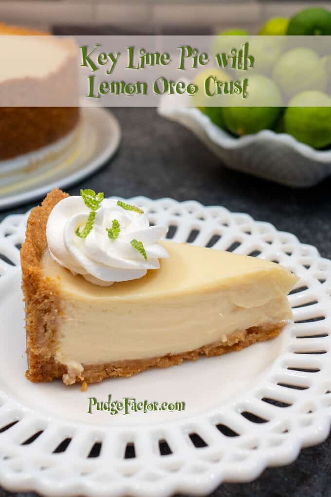Key Lime Pie with Lemon Oreo Crust (with Video) - Pudge Factor