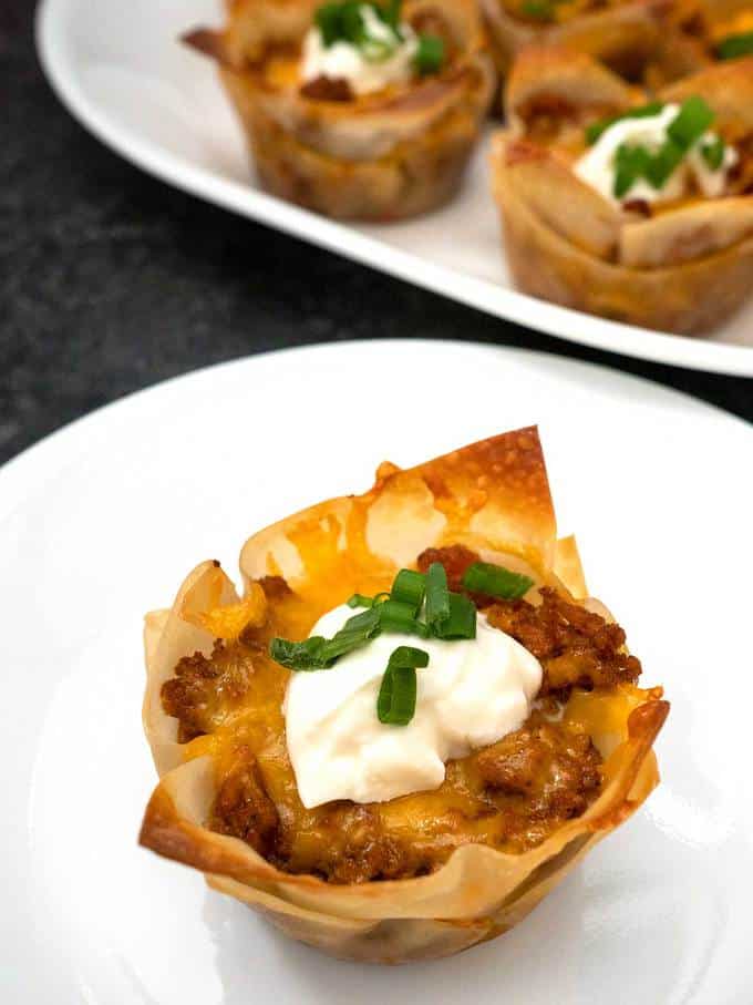 Tasty Taco Cups - Pudge Factor