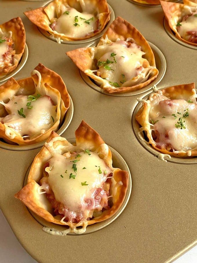 Reuben Wonton Cups - Pudge Factor