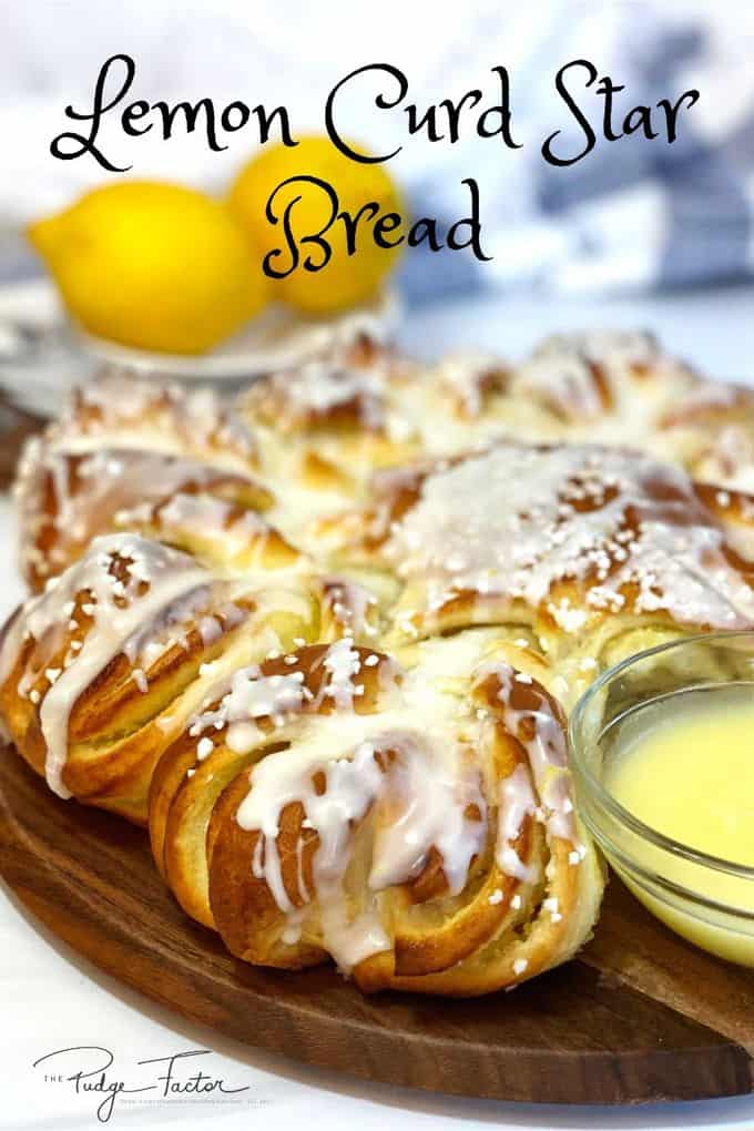 Lemon Curd Star Bread - Pudge Factor