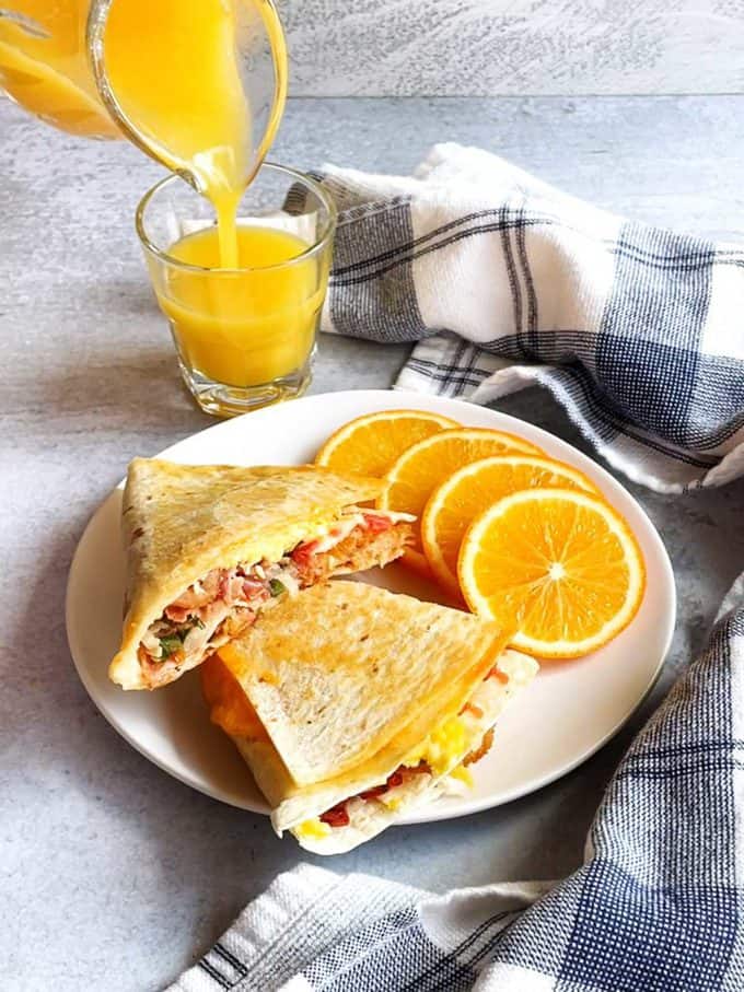 Breakfast Tortilla Hack - Pudge Factor