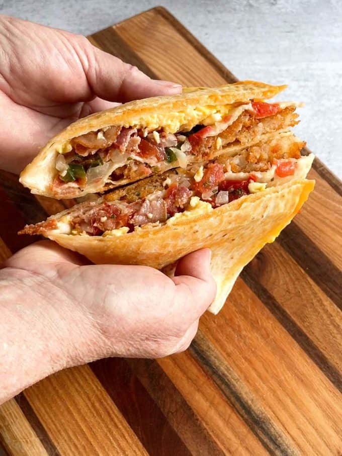 Breakfast Tortilla Hack - Pudge Factor