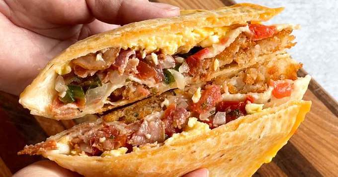 Breakfast Tortilla Hack - Pudge Factor