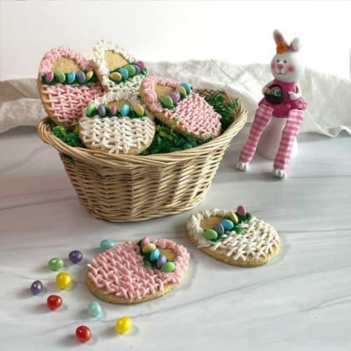 Easter Basket Cookies - Easy and Adorable - Pudge Factor