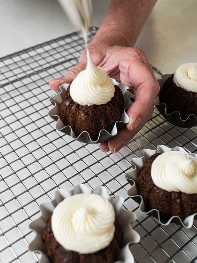 Copycat Chocolate Chocolate Chip Bundtinis - Pudge Factor