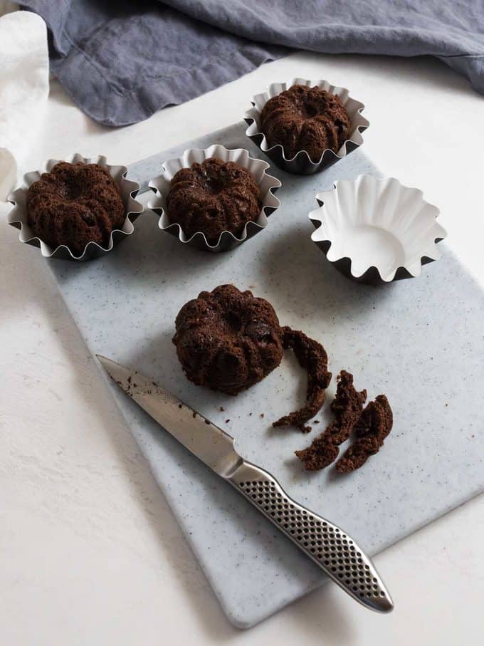 Copycat Chocolate Chocolate Chip Bundtinis - Pudge Factor