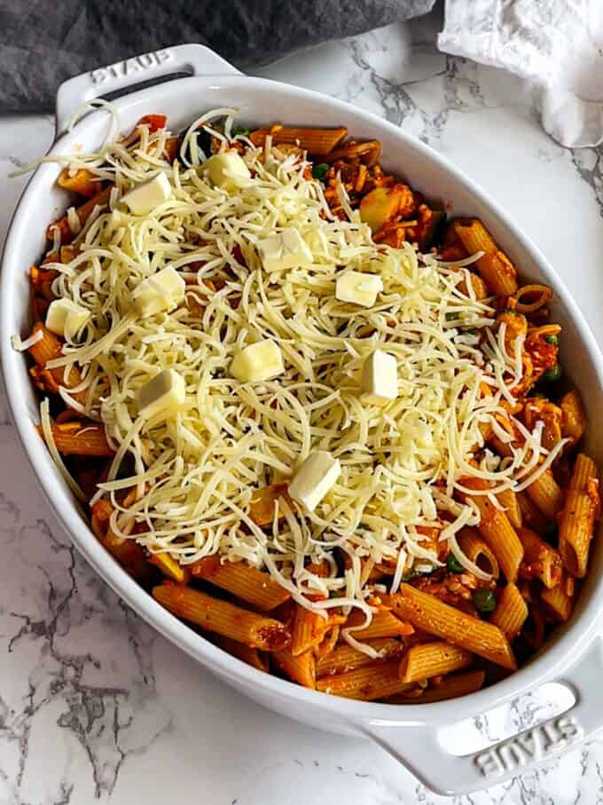 Cheesy Penne With Roasted Vegetables - Pudge Factor