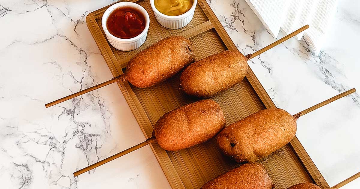 Easy Mini Corn Dogs - Pudge Factor