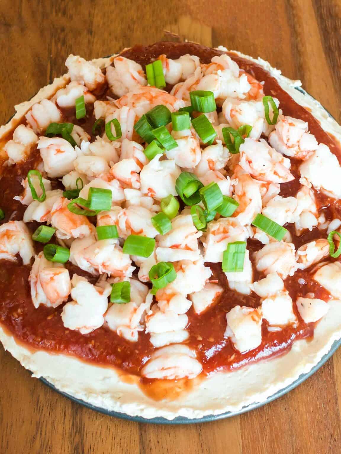 Layered Shrimp Cocktail Dip - Perfect Appetizer - Pudge Factor