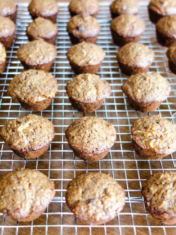 Carrot Apple Craisin Mini Muffins - Pudge Factor