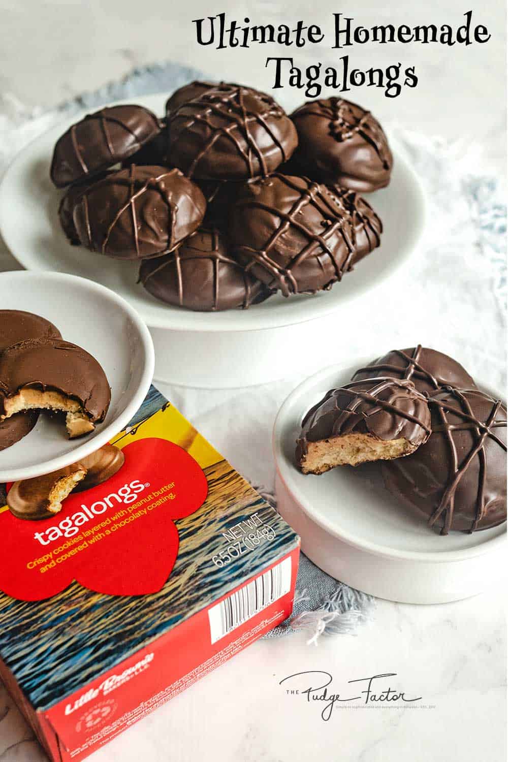 Ultimate Homemade Girl Scout Tagalongs - Pudge Factor