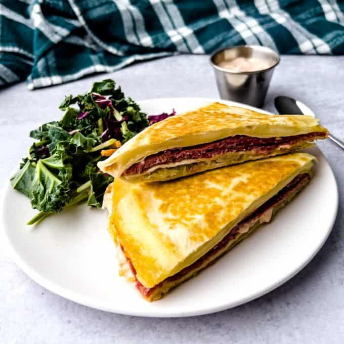 Quick and Easy Reuben Wrap - Pudge Factor