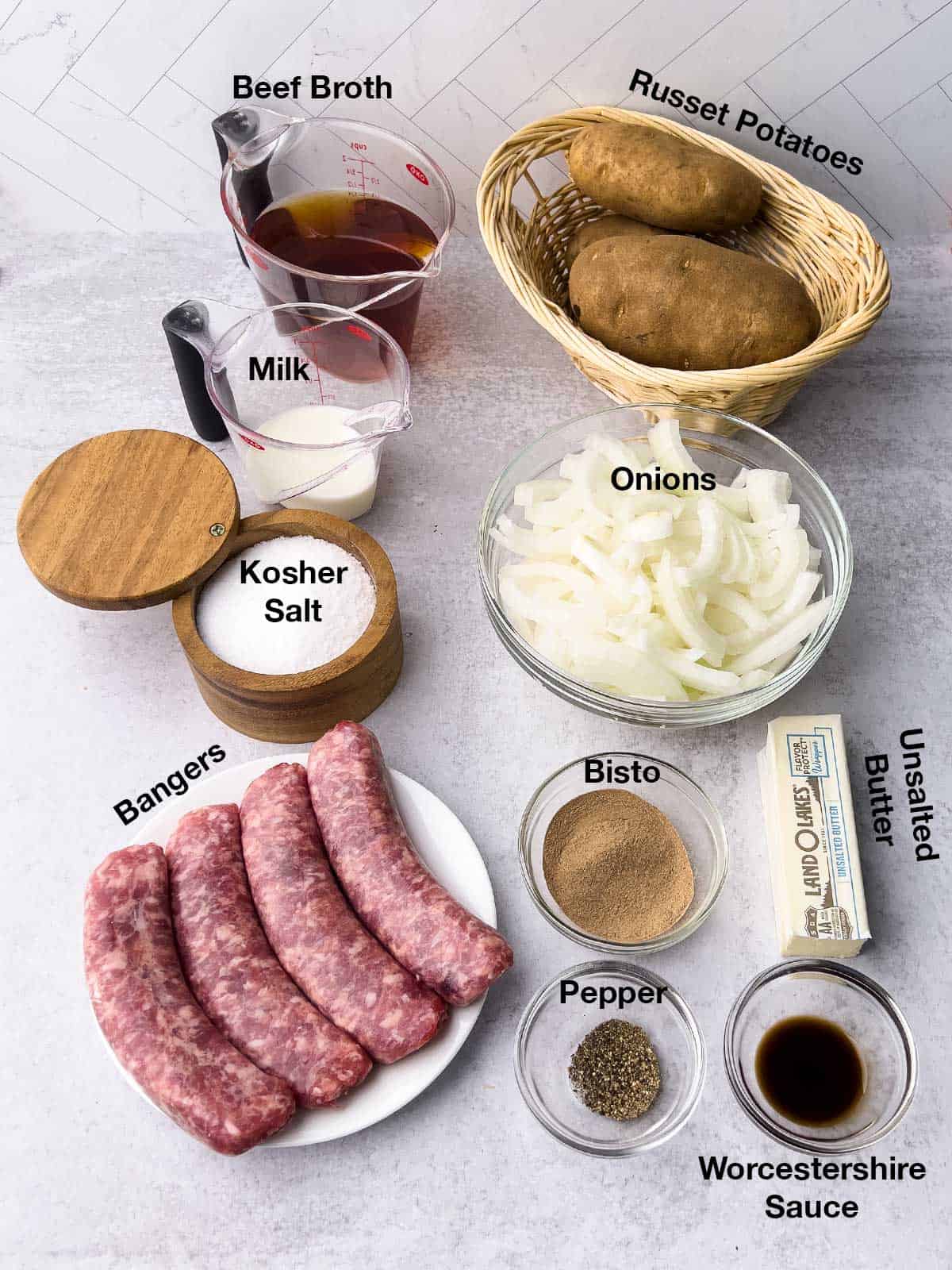 Bangers and Mash with Onion Gravy - Pudge Factor