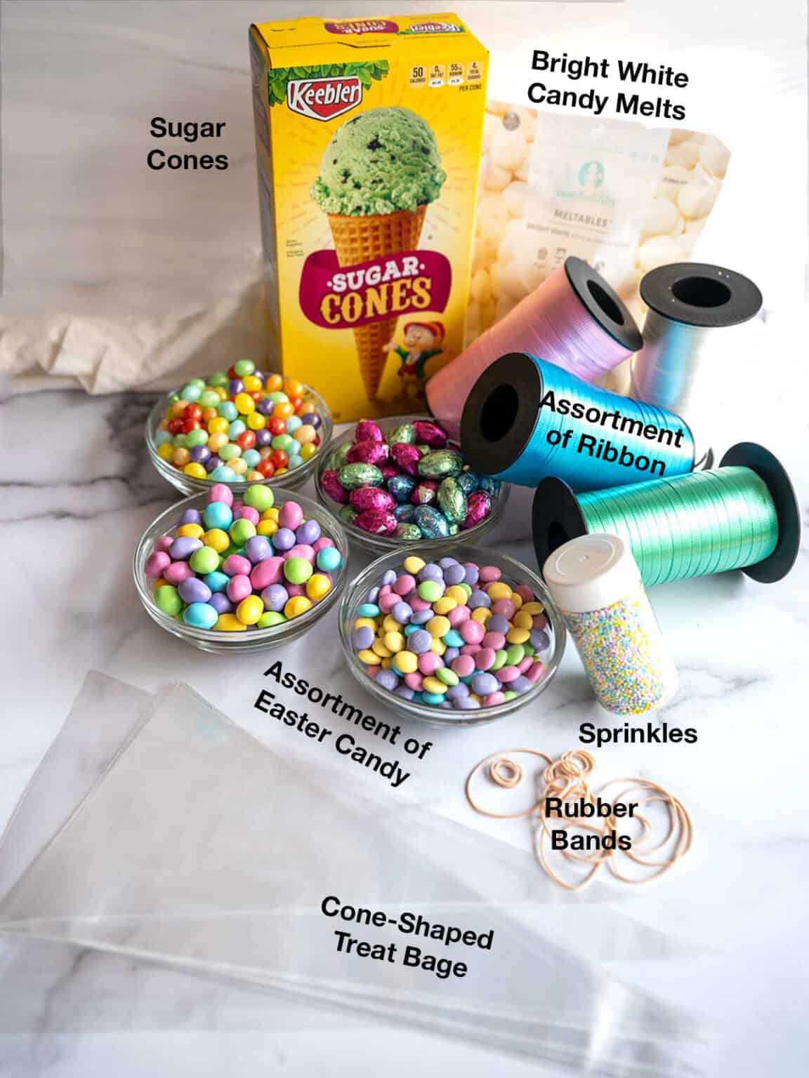 Easter Candy Cones - Pudge Factor