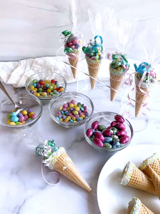 Easter Candy Cones - Pudge Factor