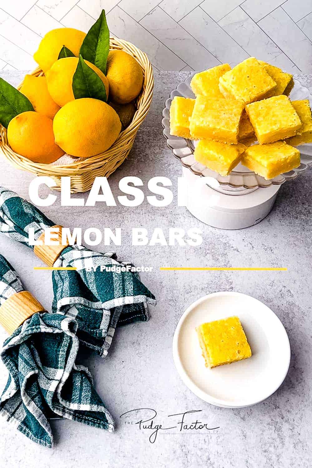 Classic Lemon Bars - Pudge Factor