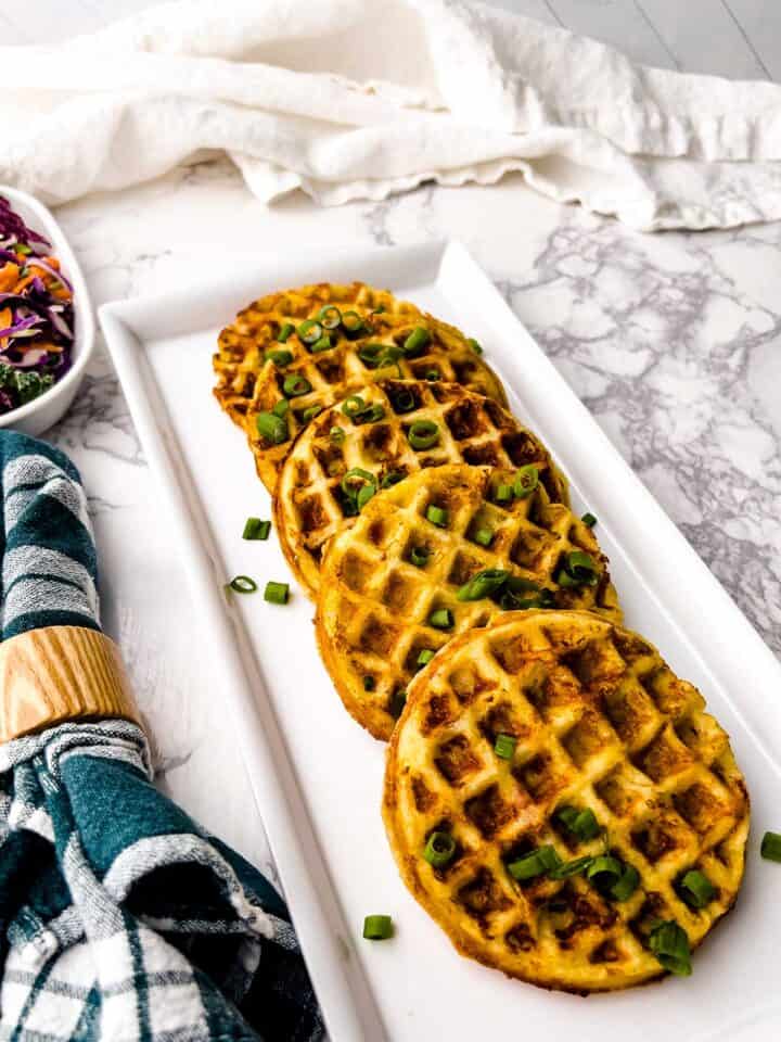 Easy Potato Waffles - Pudge Factor