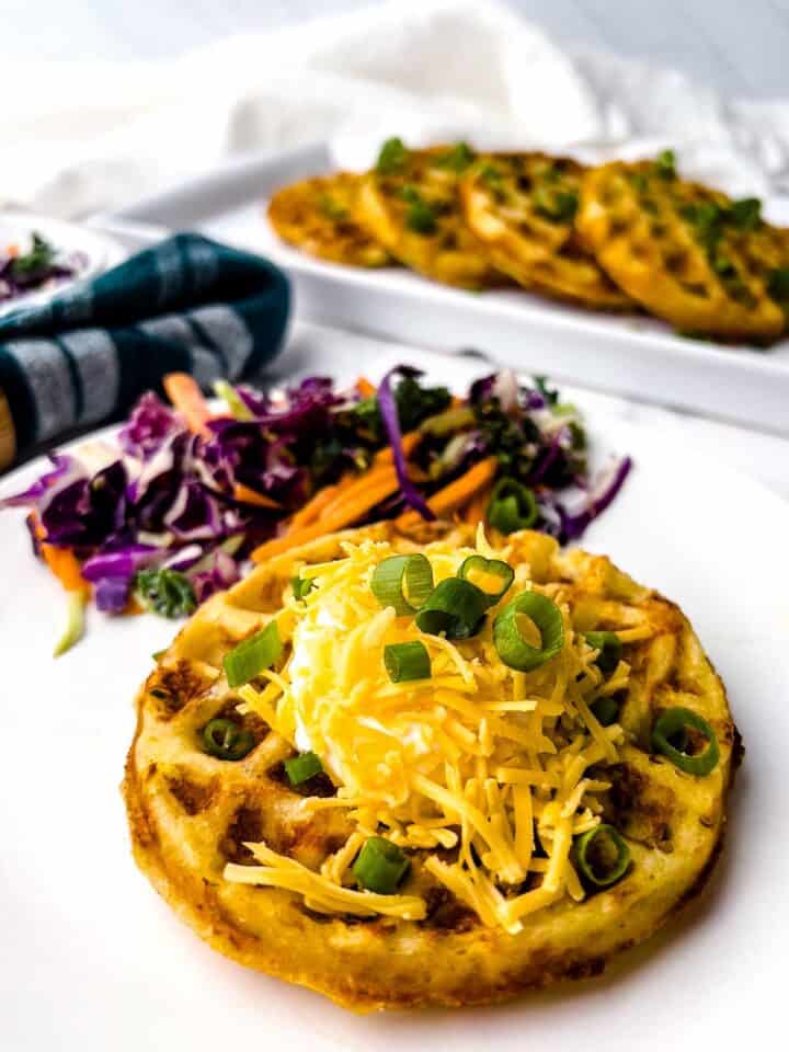 Easy Potato Waffles - Pudge Factor