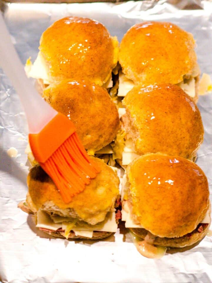 Easy Reuben Sliders - Pudge Factor