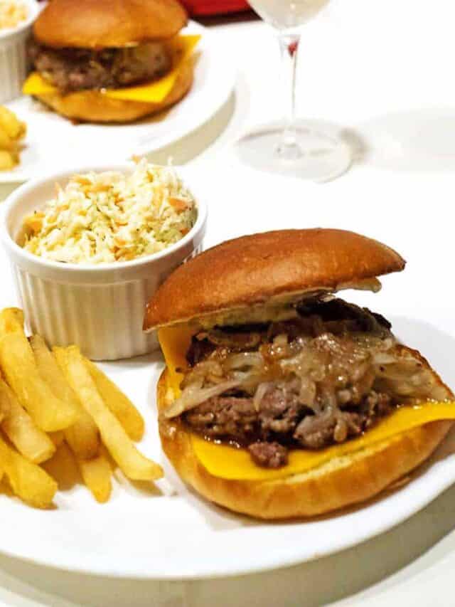 Oklahoma Fried Onion Burgers (Easy and Flavorful) - Pudge Factor