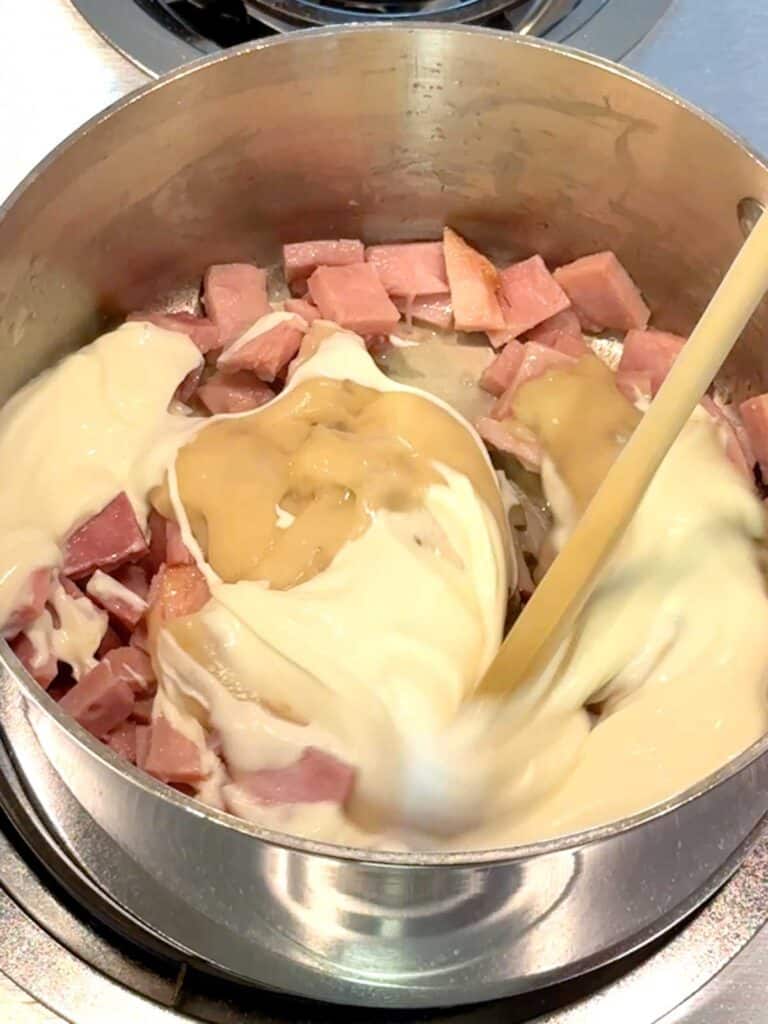 Easy Cheesy Ham Broccoli Rice Casserole - Pudge Factor