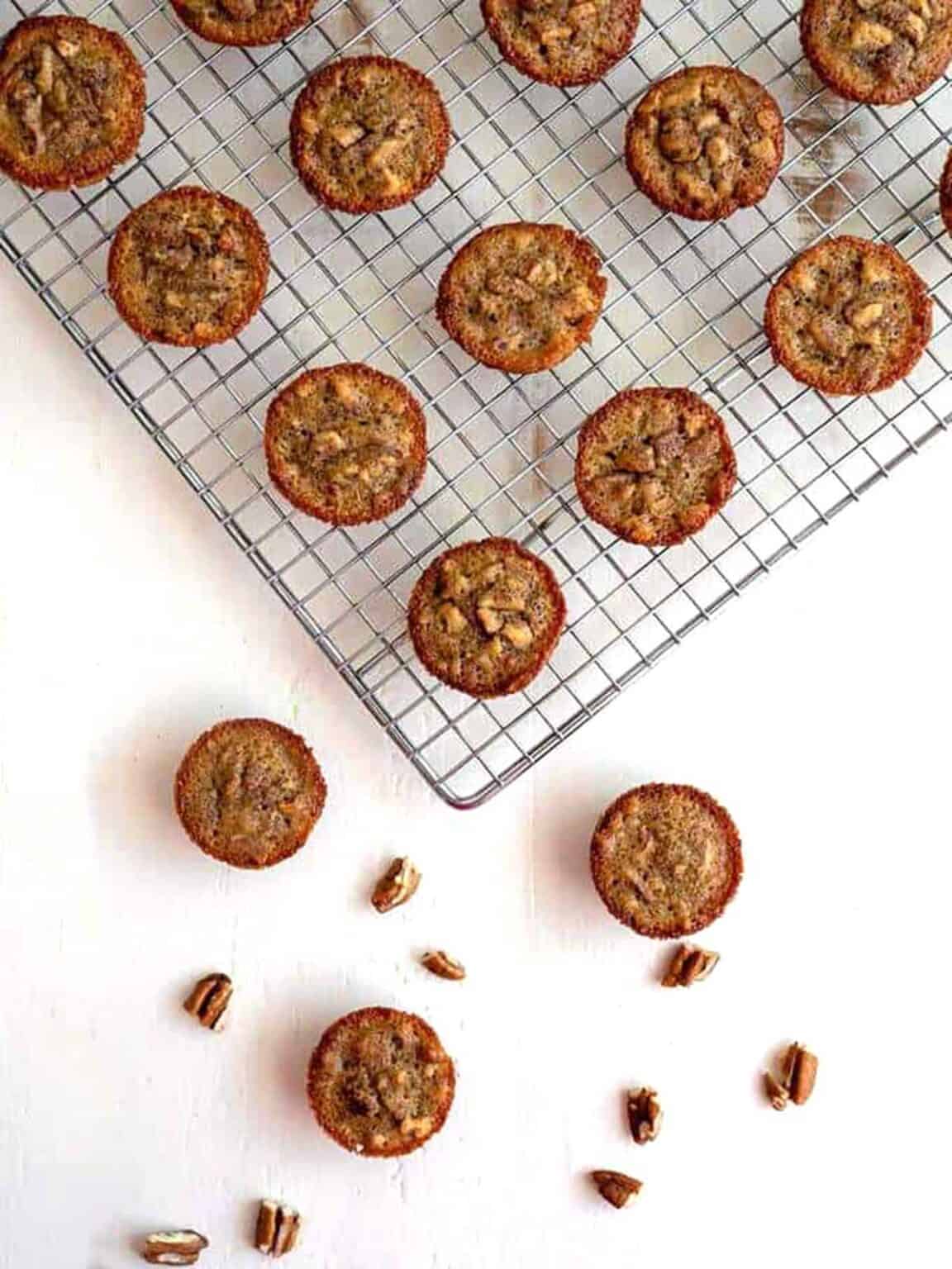 Southern Pecan Pie Mini Muffins (Quick and Easy) - Pudge Factor