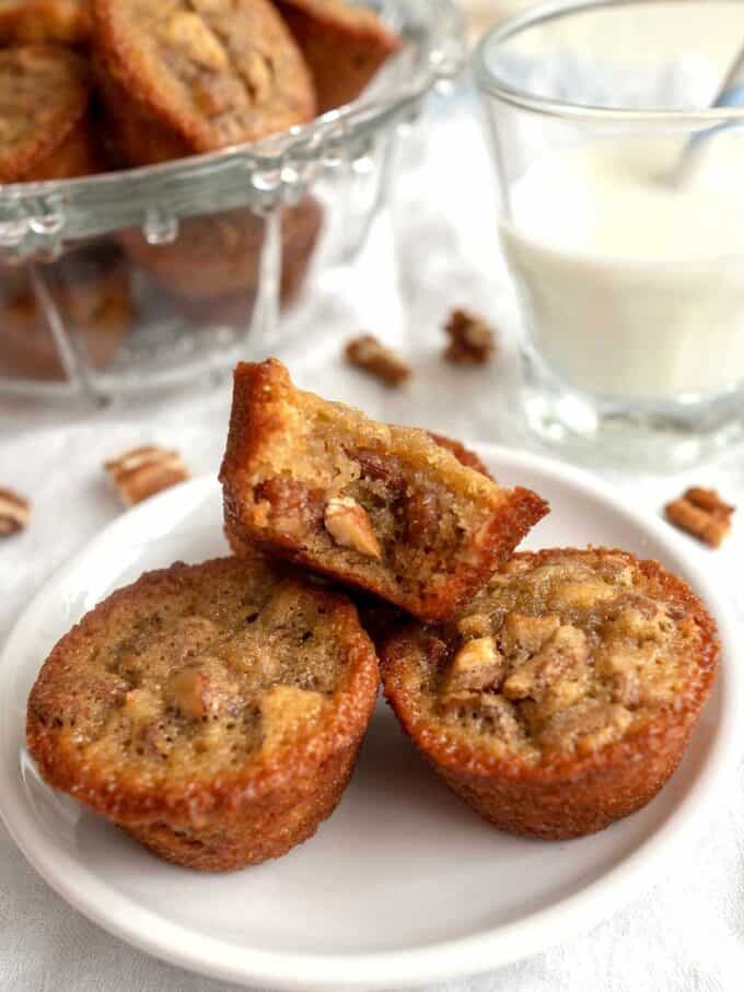 Southern Pecan Pie Mini Muffins (Quick and Easy) - Pudge Factor
