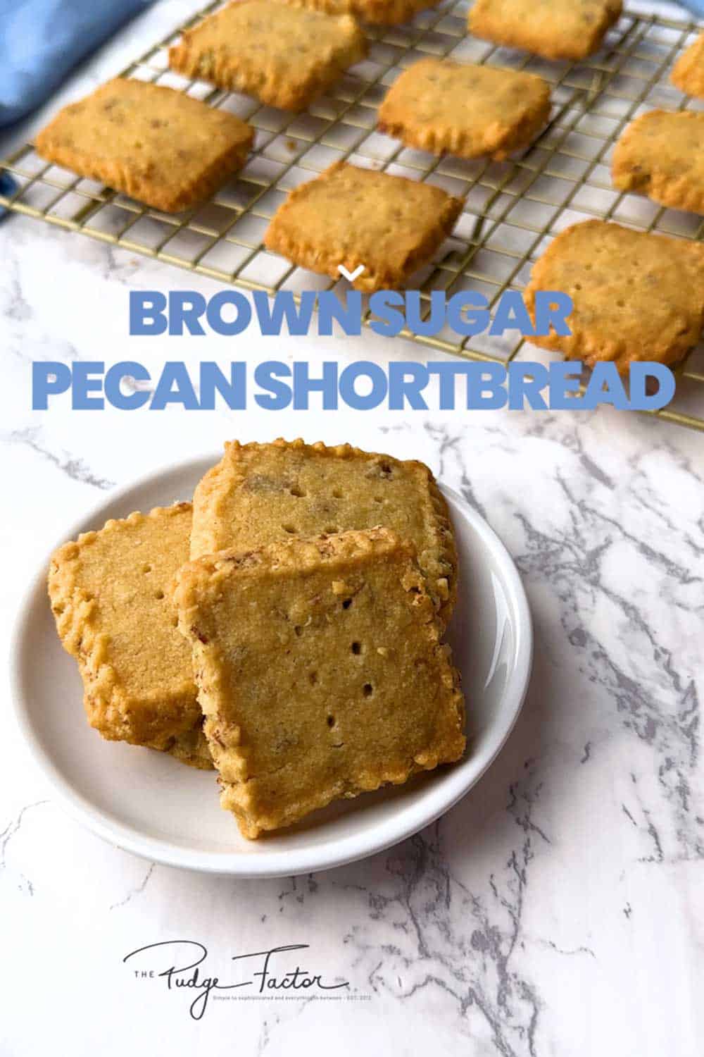 Brown Sugar Pecan Shortbread - Pudge Factor