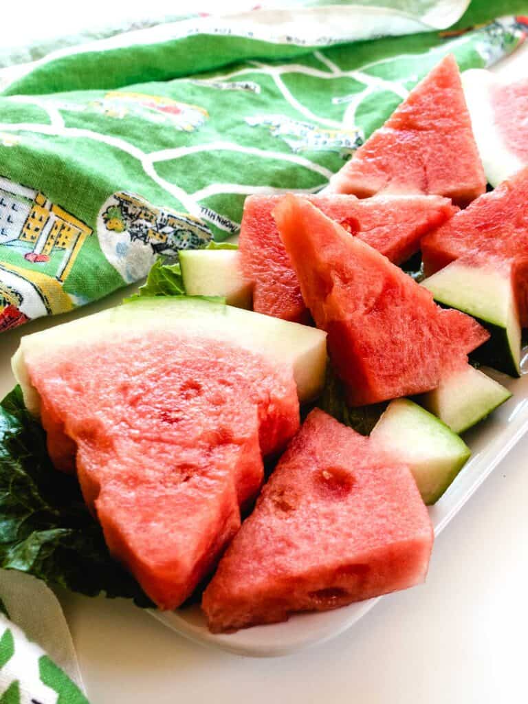 Watermelon Christmas Trees - A Twist on Christmas in July - Pudge Factor