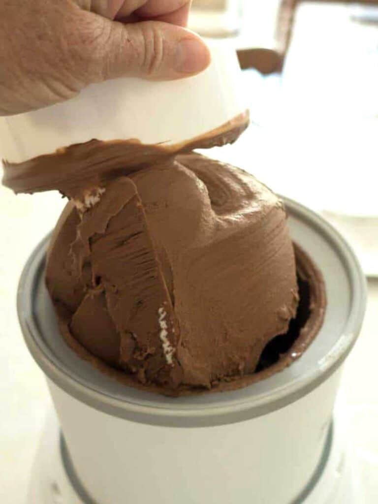Homemade Chocolate Ice Cream - Pudge Factor