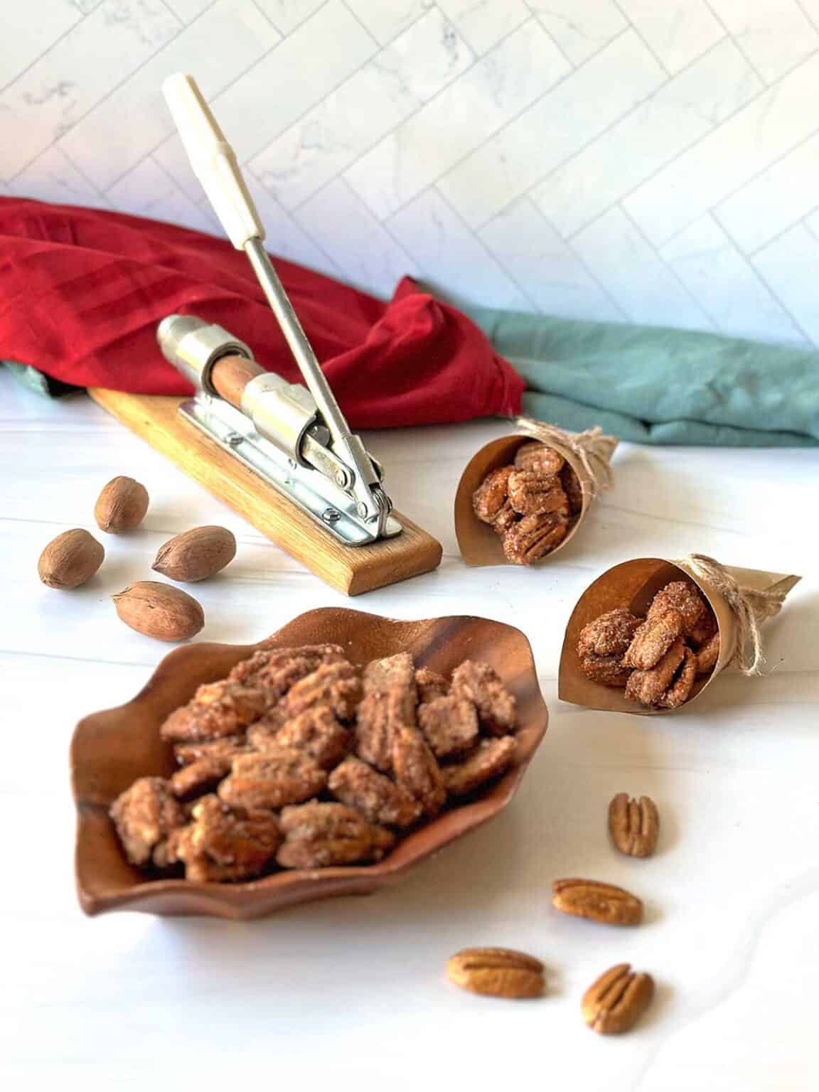 Easy Homemade Southern Stovetop Caramelized Pecans - Pudge Factor