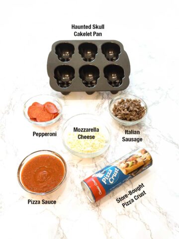 Spooky Halloween Pizza Skulls - Pudge Factor