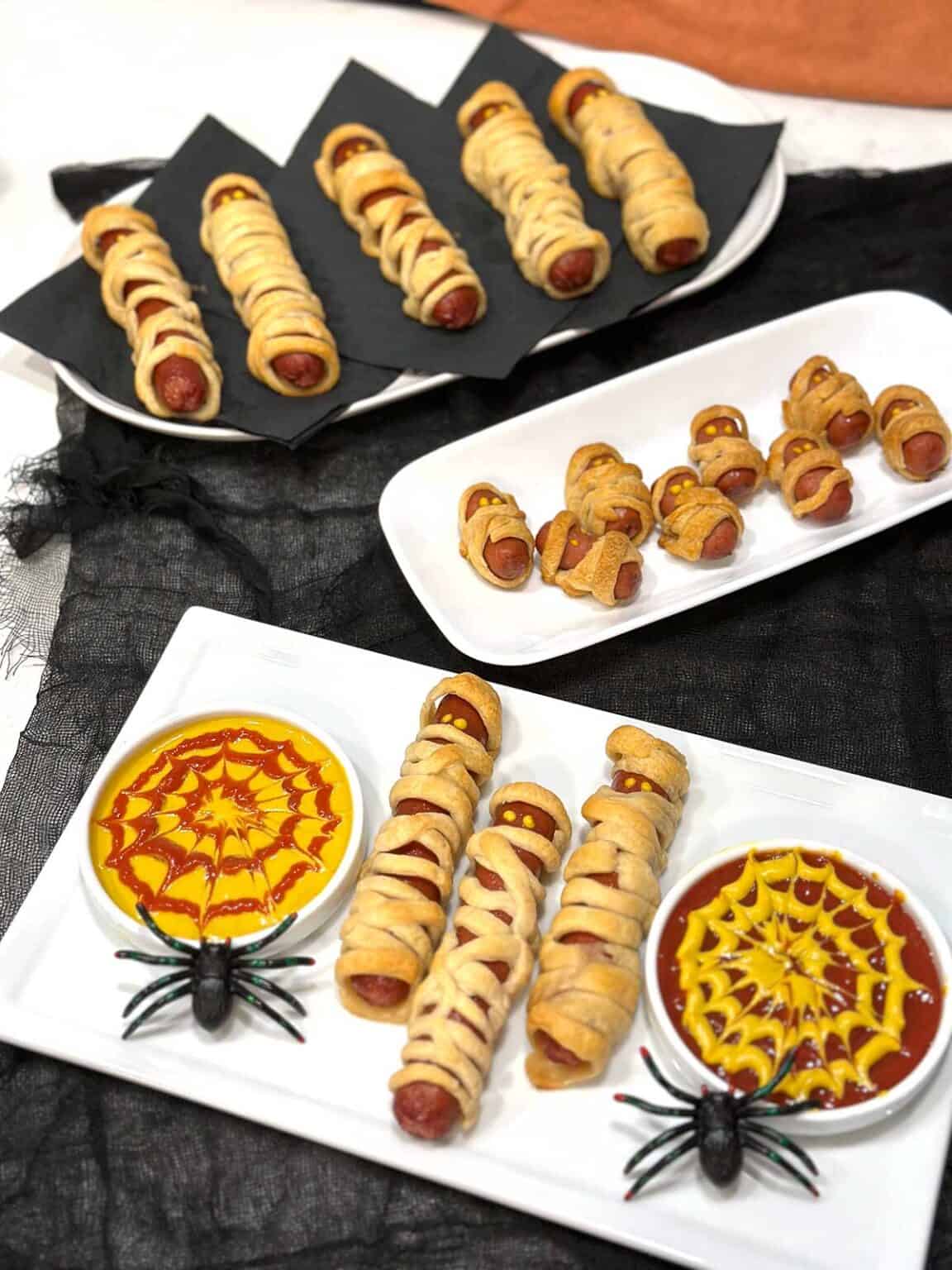 Easy Spooky Mummy Dogs - Pudge Factor